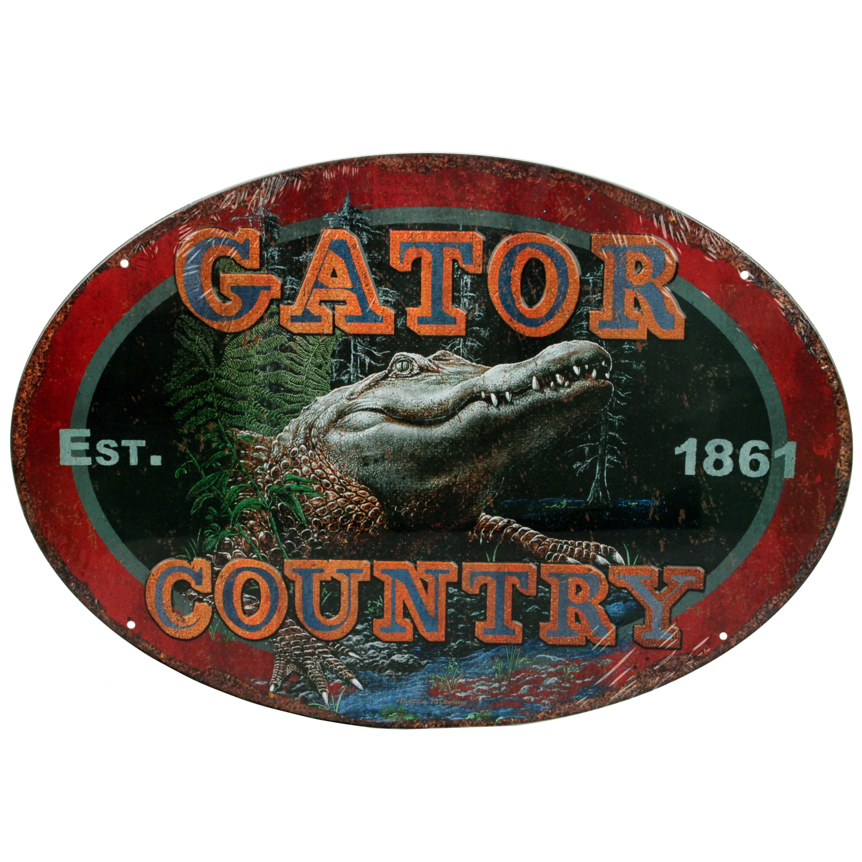 Gator Country Tin Sign 12x17 Rivers Edge Products 1538 - Walmart.com