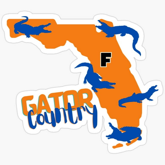 Gator Country Sticker Phone Decal Water Bottle Stickers Car Decals ...