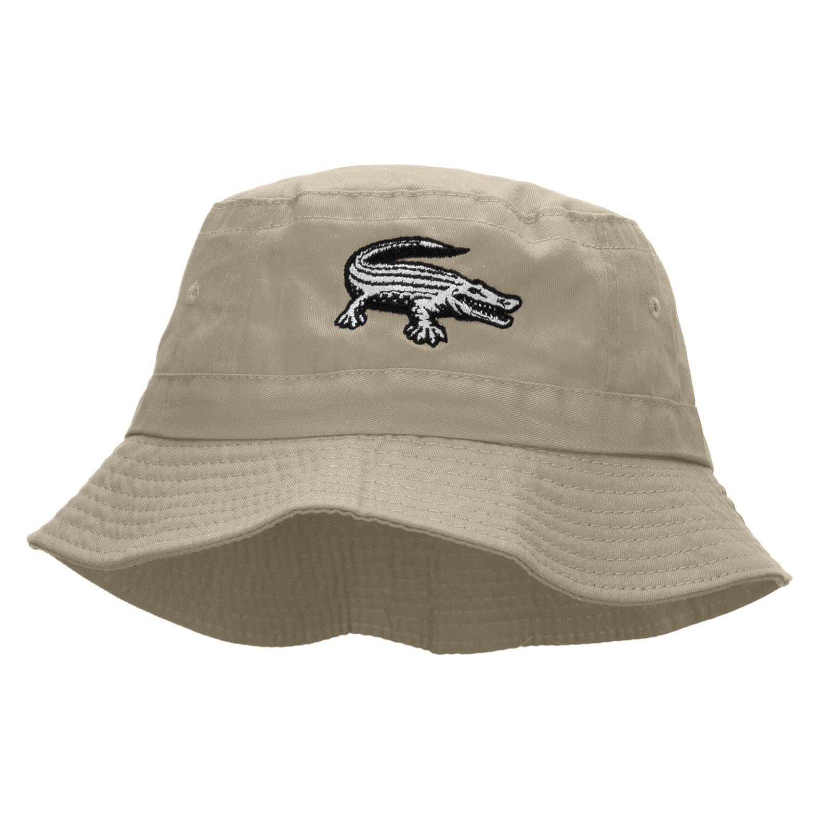 Gator Embroidered Bucket Hat - Natural OSFM - Walmart.com