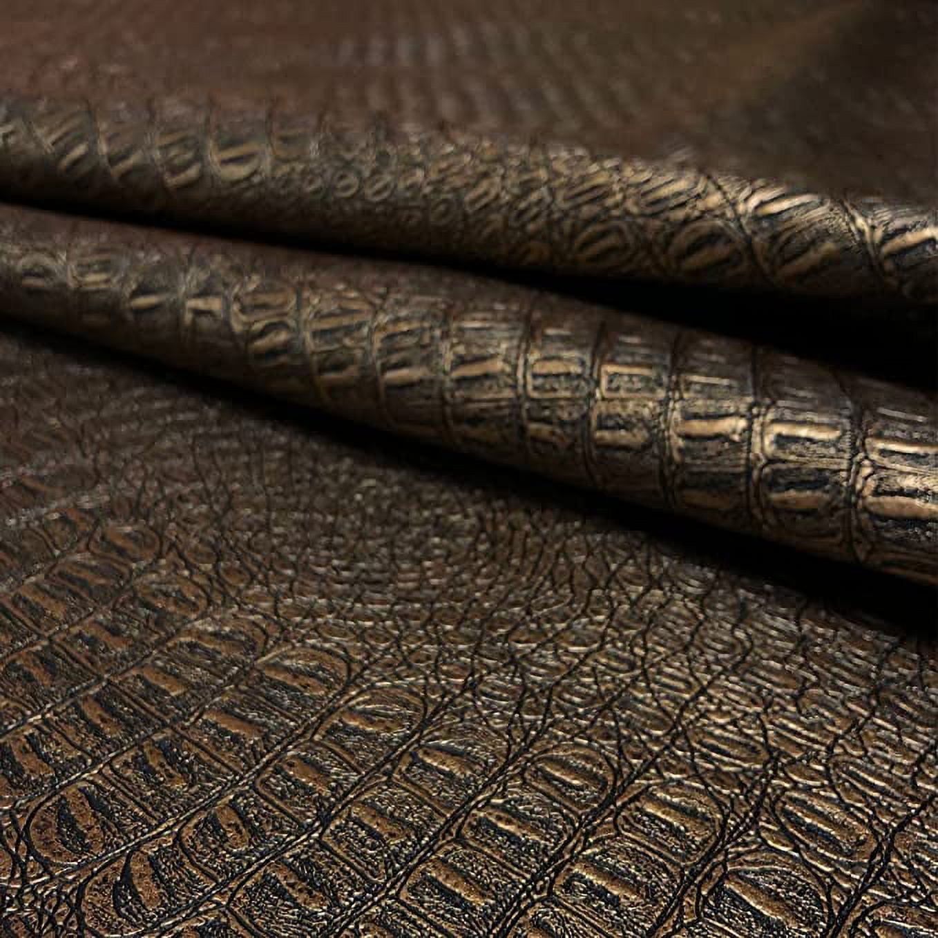 Gator Faux Leather, Soft Textured Crocodile Vinyl Fabric, Alligator ...