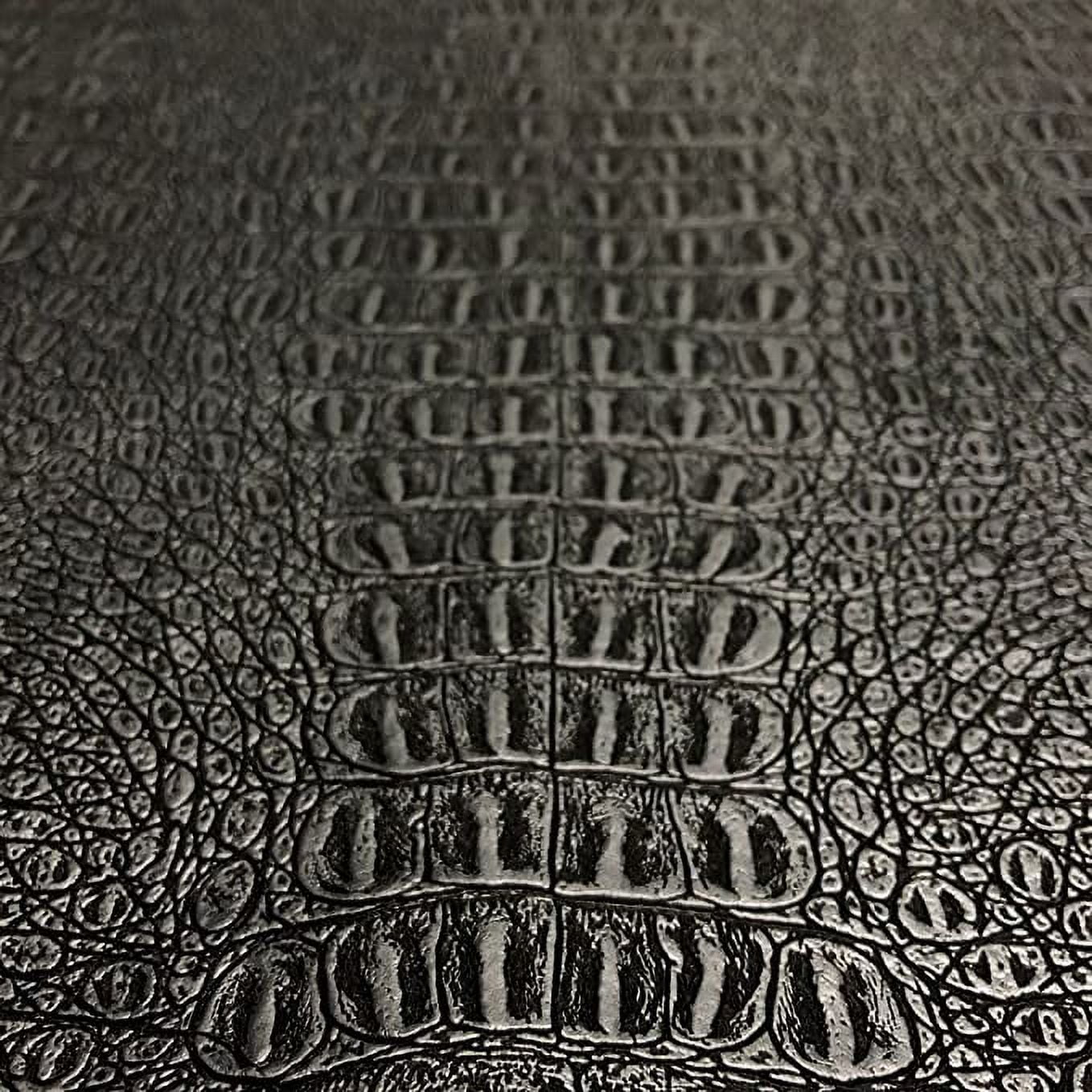 Gator Faux Leather, Soft Textured Crocodile Vinyl Fabric, Alligator ...