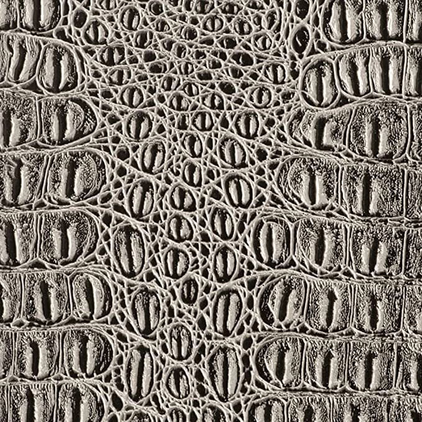 Gator Faux Leather, Soft Textured Crocodile Vinyl Fabric, Alligator ...