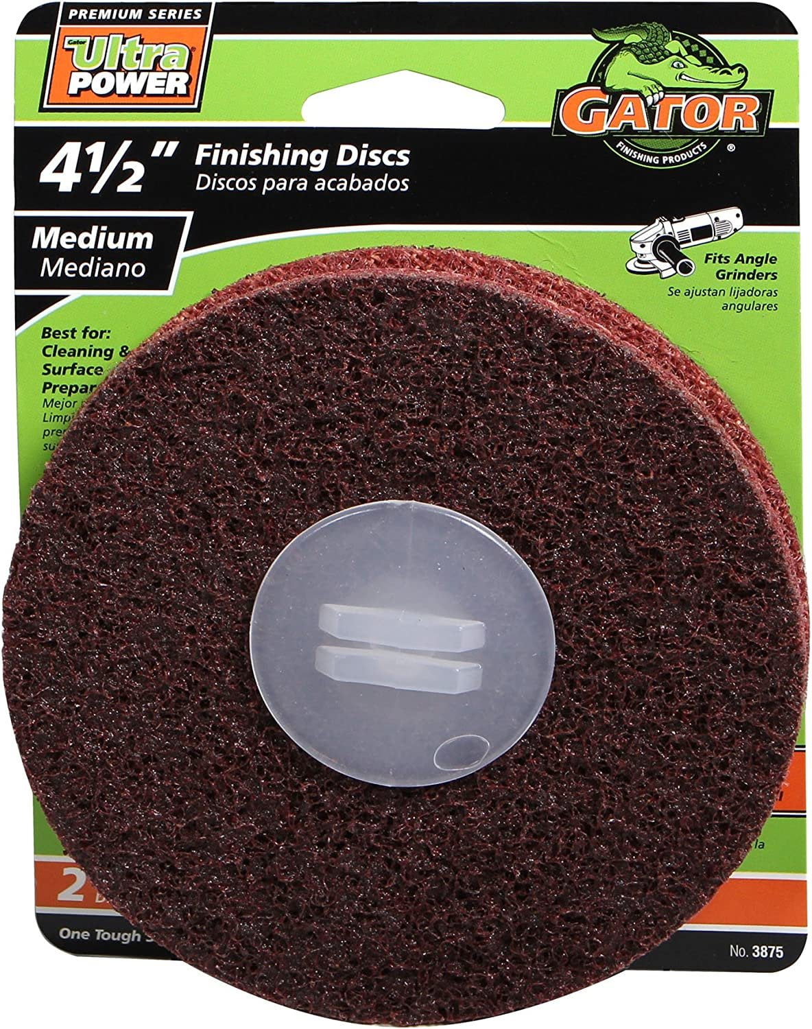 Gator Finishing 3875 Surface Conditioning Discs Medium 2 Pack, 4.5 ...