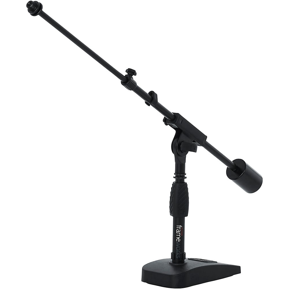 Gator GFW-MIC-0822 Telescoping Boom Mic Stand Desktop & Bass Drum ...