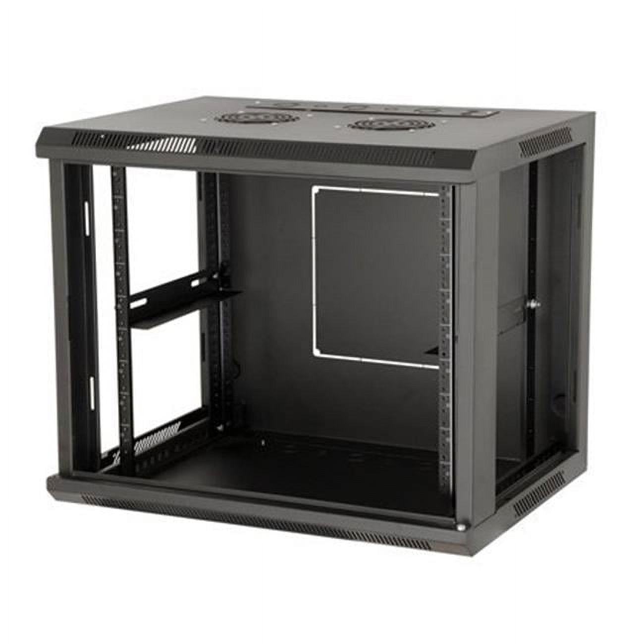 Gator GTR-GRW1009508 17 in. Deep Fixed Wall Rack 9U - Steel Door ...