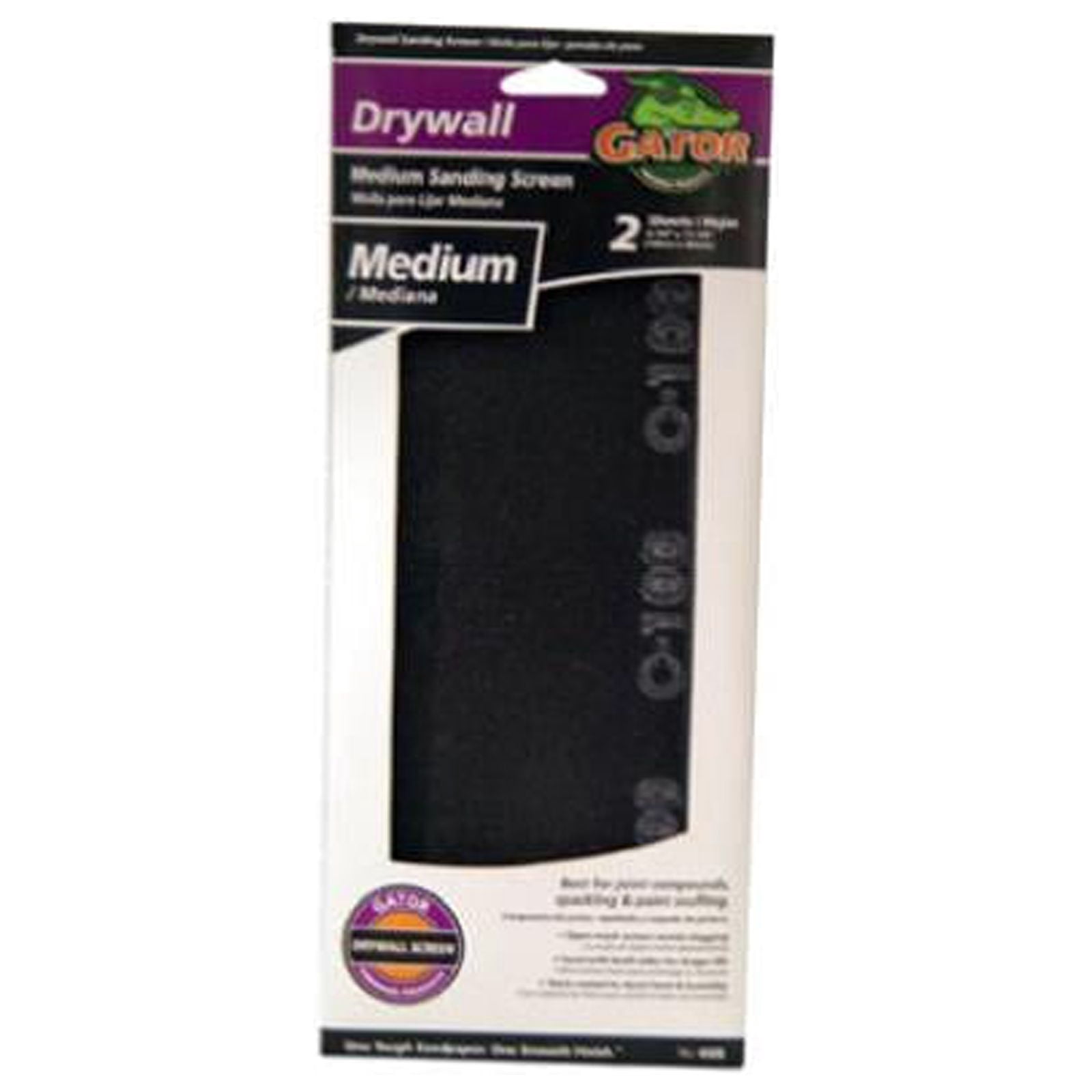 Gator Grit 4008 Drywall Sanding Screen, Medium 100-Grit, 4.25 x 11.25 ...