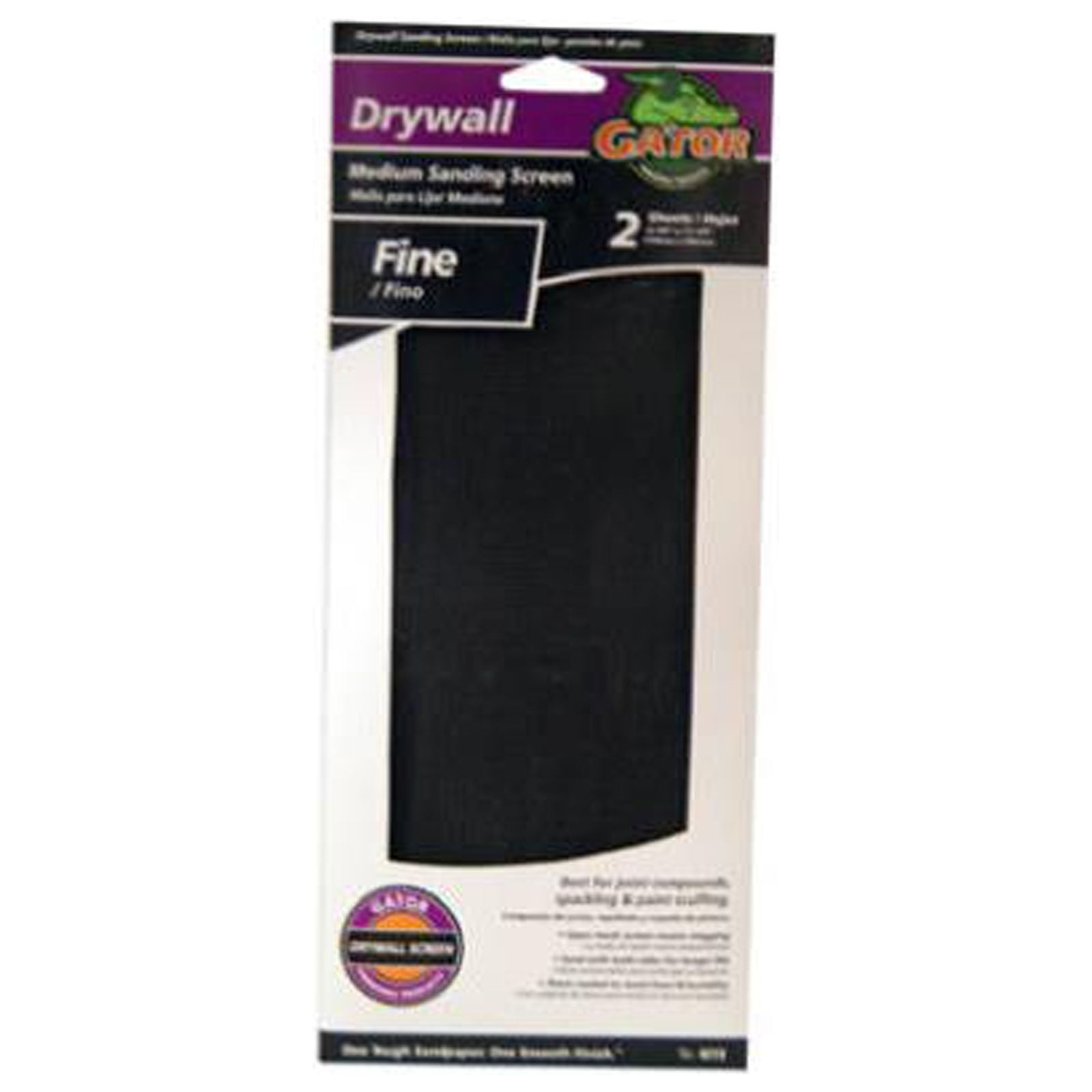 Gator Grit 4019 Drywall Sanding Screen, Fine 180-Grit, 4.25 x 11.25-In ...