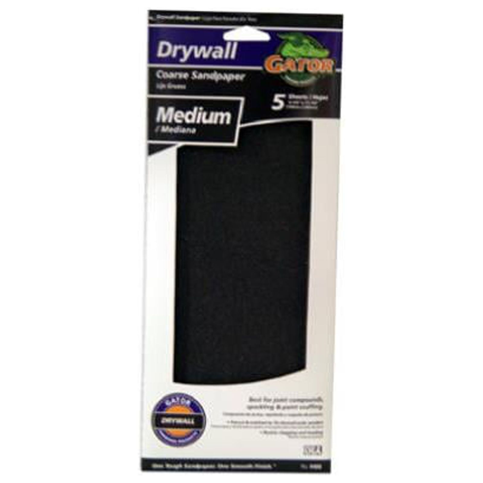 Gator Grit 4486 Drywall Paper, Medium Grit, 4-3/8 x 11-In., 5-Pk ...