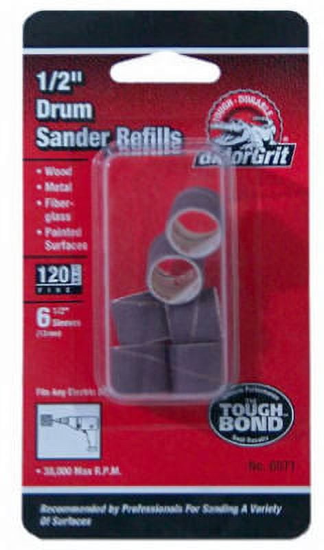 Gator Grit 6 Pack 1/2" x 1/2" Fine Drum Sander Resin Cloth, Each ...