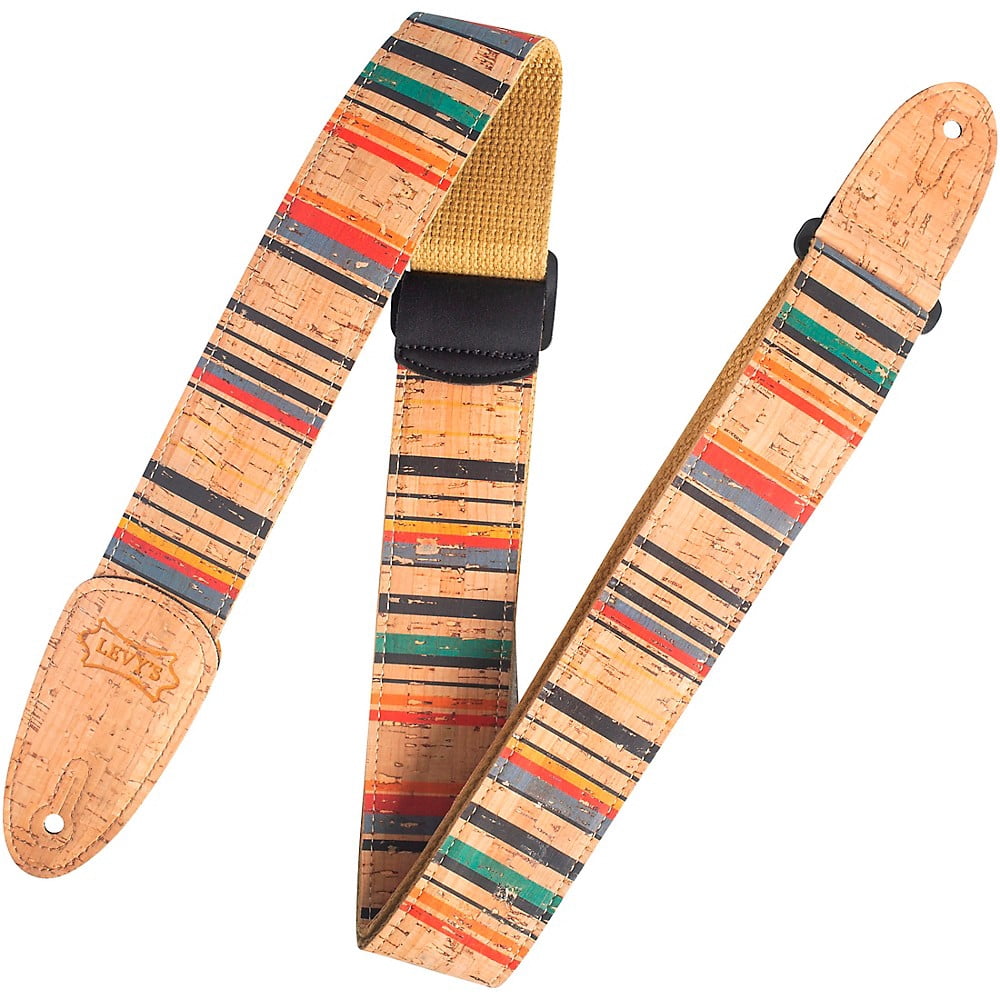 Gator MX8 2 inch Wide Cork Guitar Strap Red White and Blue - Walmart.com