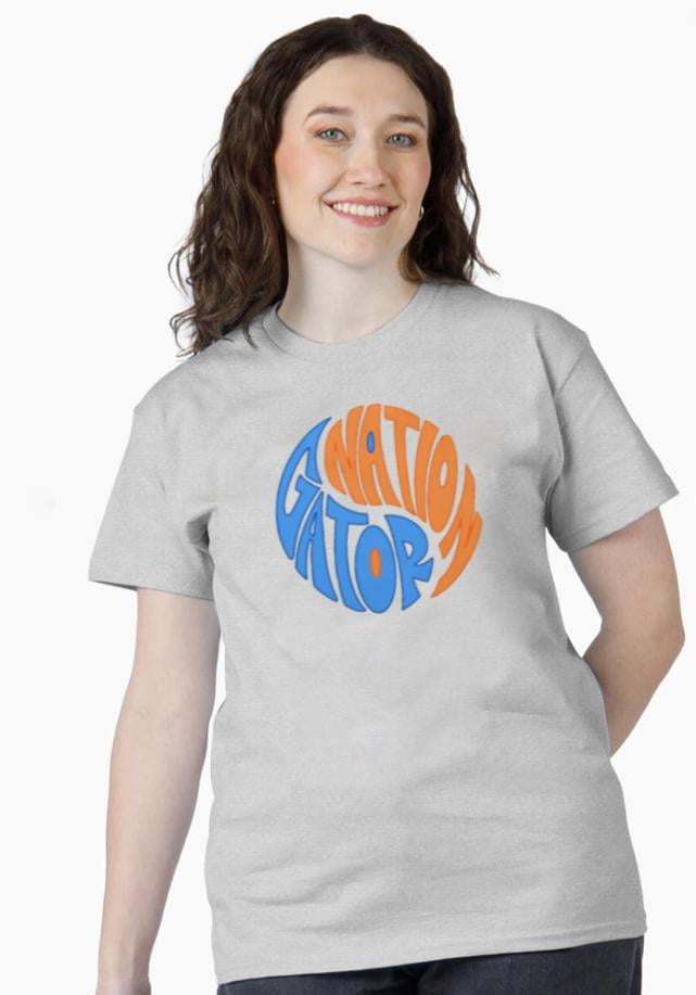 Gator Nation Unisex tee with bold yin yang team spirit design, for men ...