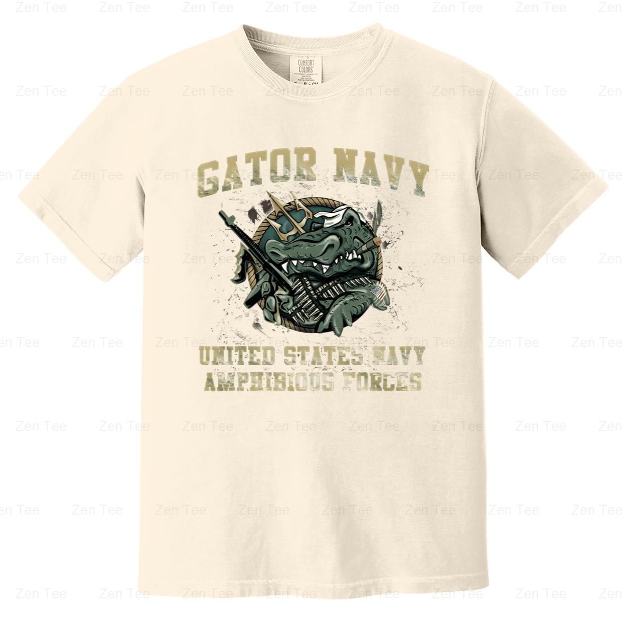 Gator Navy Amphibious Forces Comfort Color T-Shirt, Veterans Day ...