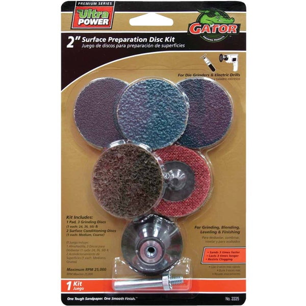 Gator Power Series 2 in. Synthetic/Wool Blend Twist and Lock Sanding ...