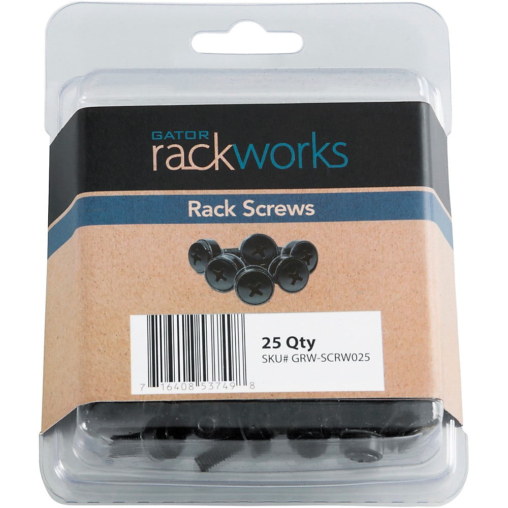 Gator Rackworks GRW-SCRW025 Rack Screws - 25 Pack - Walmart.com