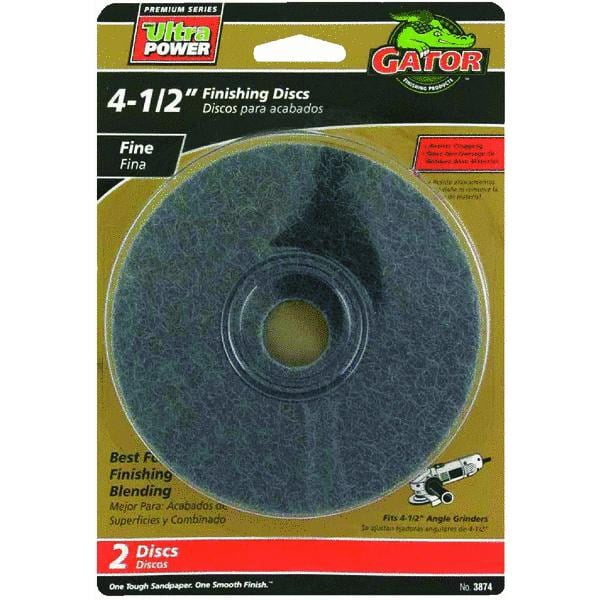 Ali Industries Gator Blade Fine Fiber Disc - Fine Grit - 2 Pack, 4.5 In ...