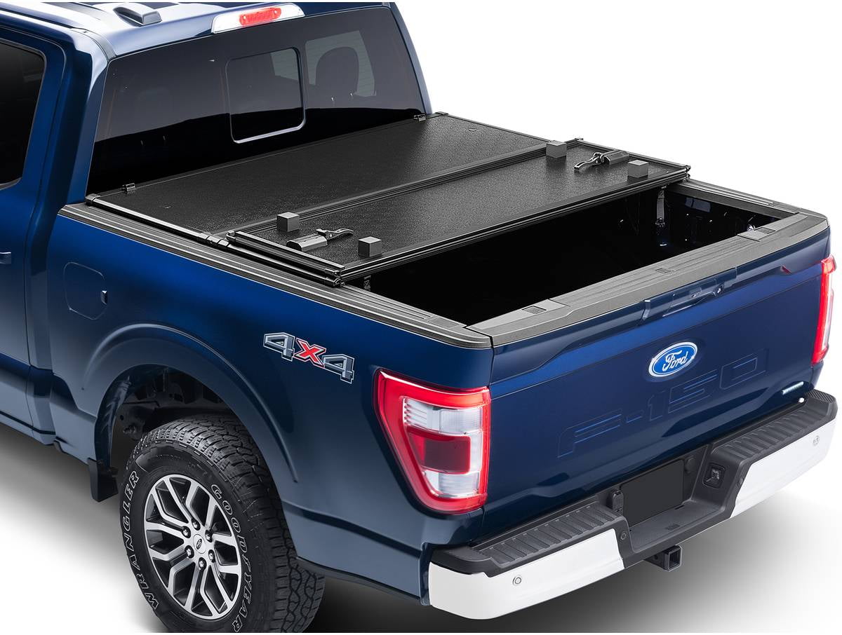 RealTruck Gator Trio Hard Folding, Locking Truck Bed Tonneau Cover for ...