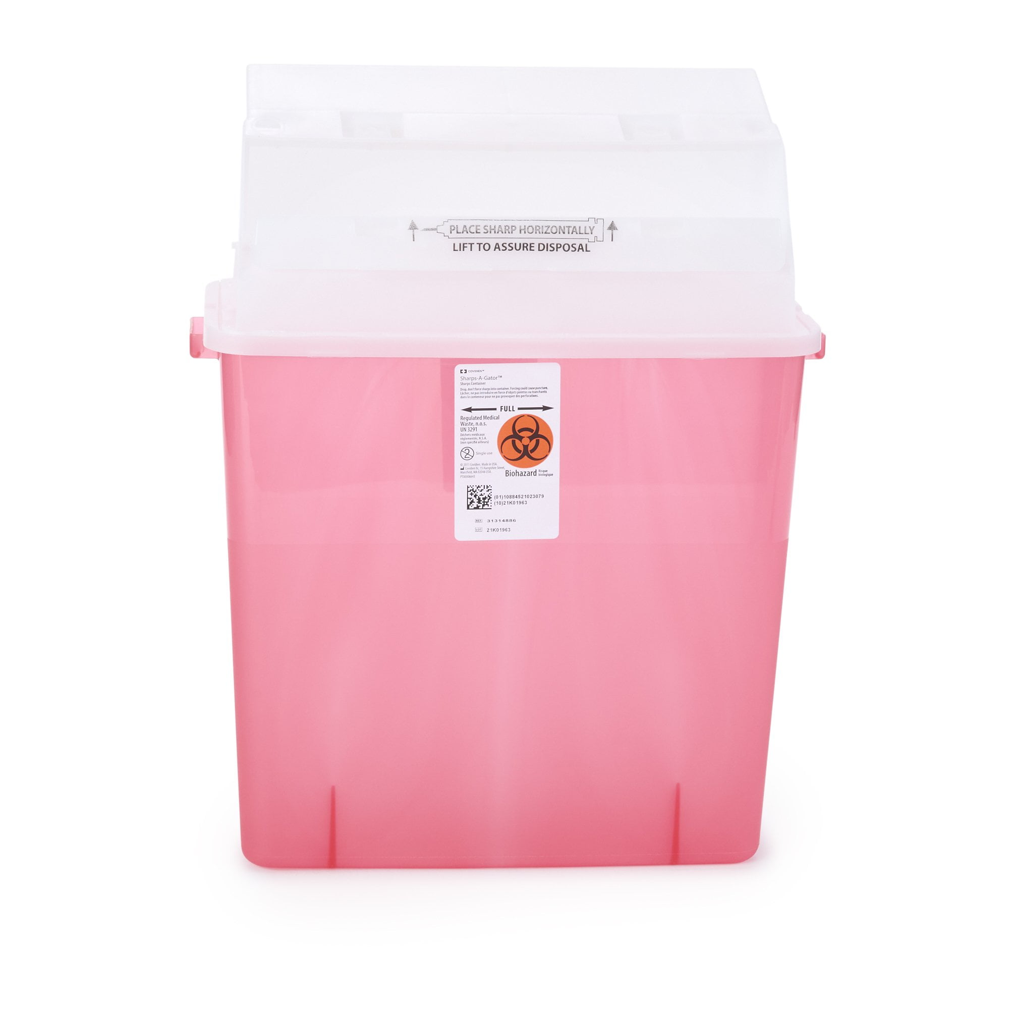 GatorGuard In-Room Sharps Container 3 gal. Horizontal Entry - Walmart.com