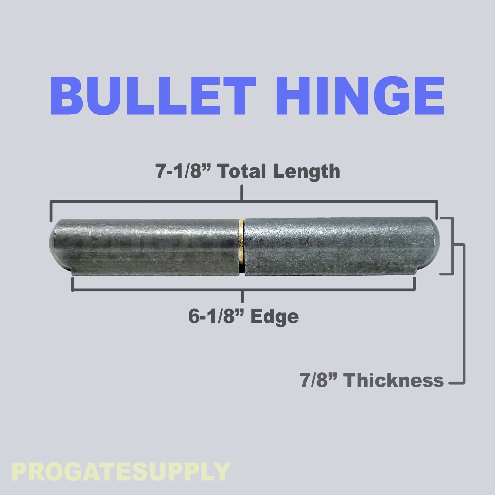 GatorPro 7" Bullet Hinge Weld on Lift Off Tear Drop for Gates / Metal ...