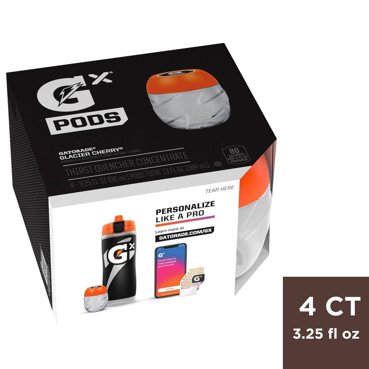 Gatorade 3.25oz GX Glacier Pod Bottle - Cherry - Walmart.com
