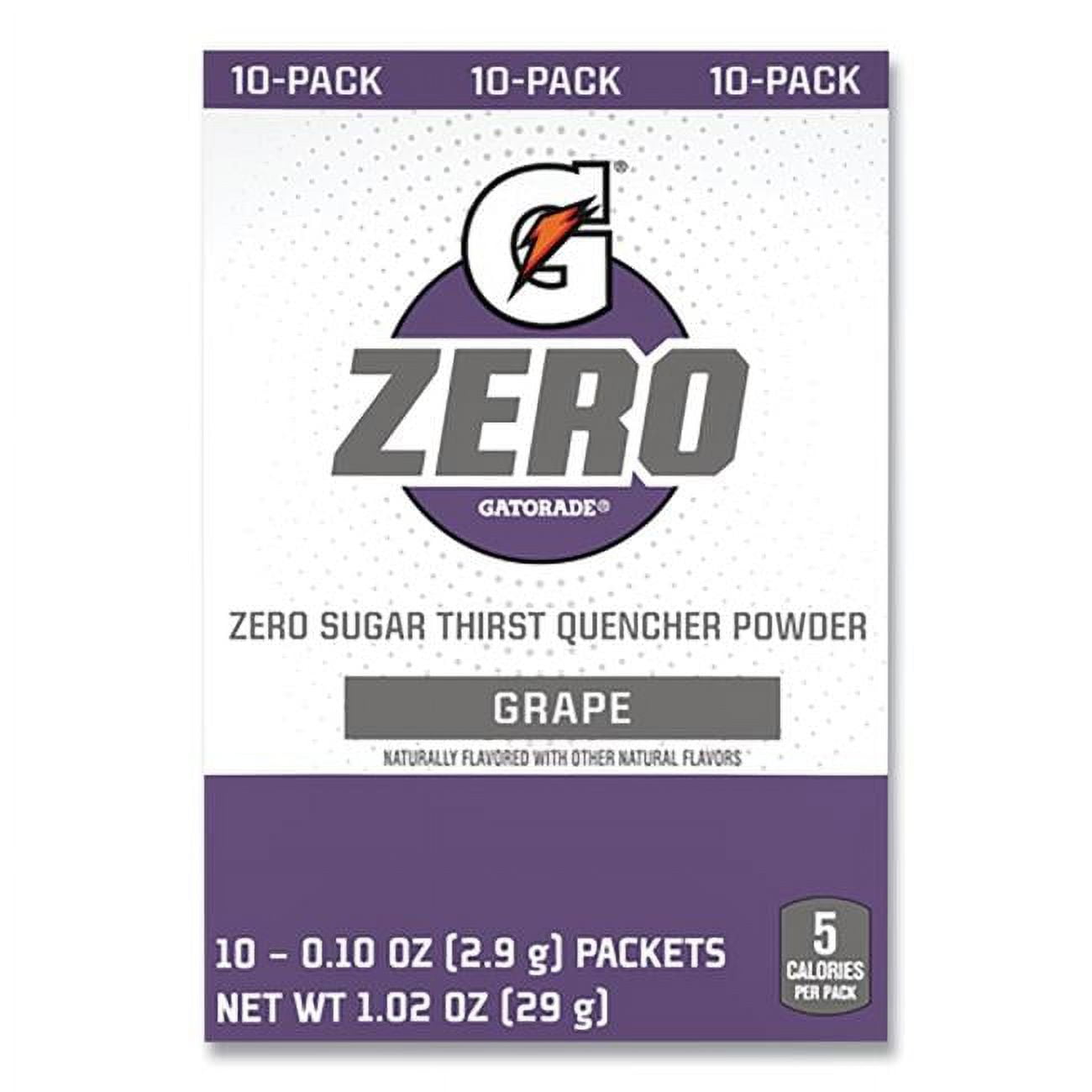 Gatorade 308-04712 20 oz G Zero Powder Stick, Grape - Walmart.com