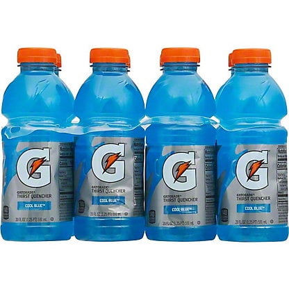 Gatorade Cool Blue Raspberry Thirst Quencher 20 oz Bottles, 8 pk ...