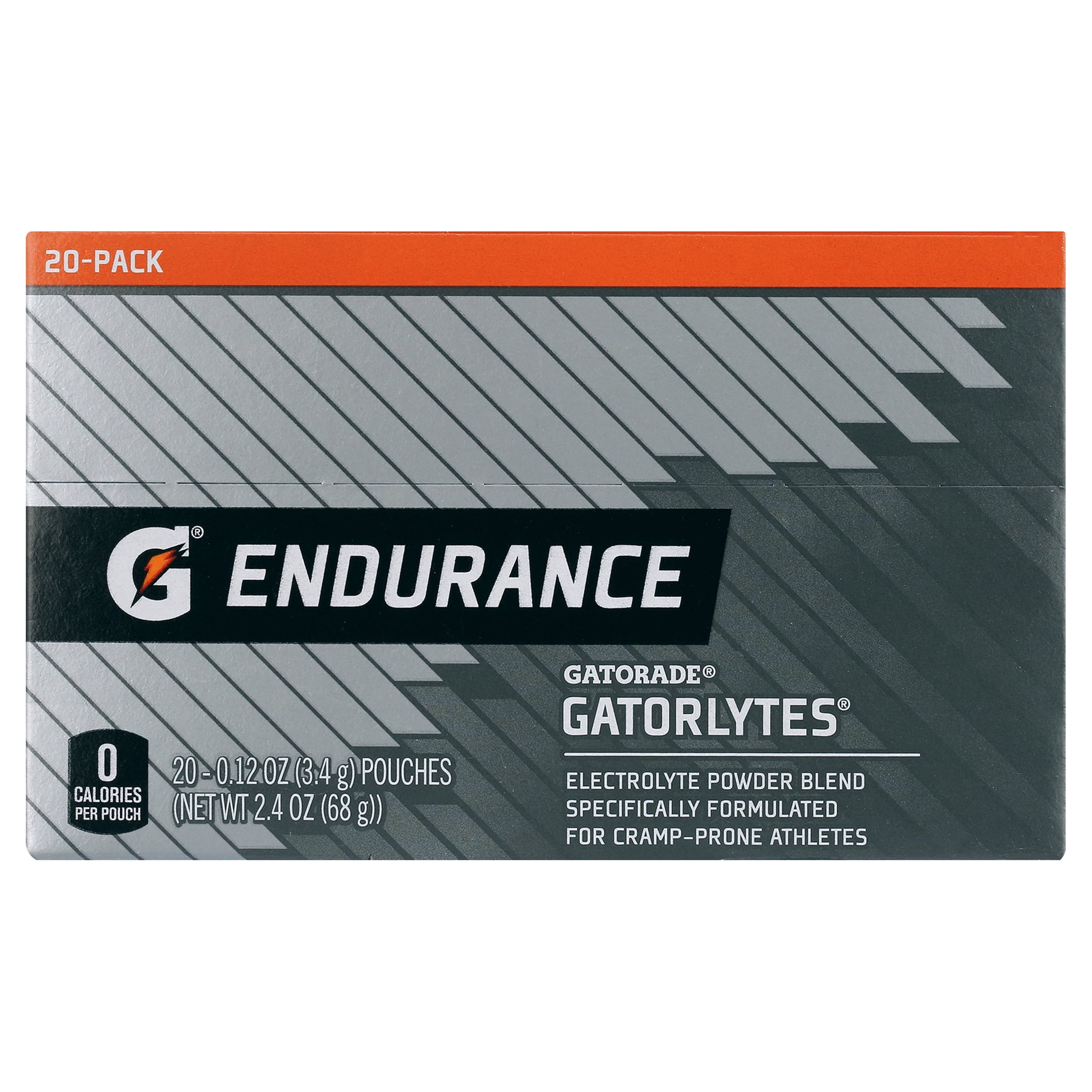 Gatorade Endurance Gatorlytes Powder, Unflavored, 0.12 oz Pouches, 20 ...