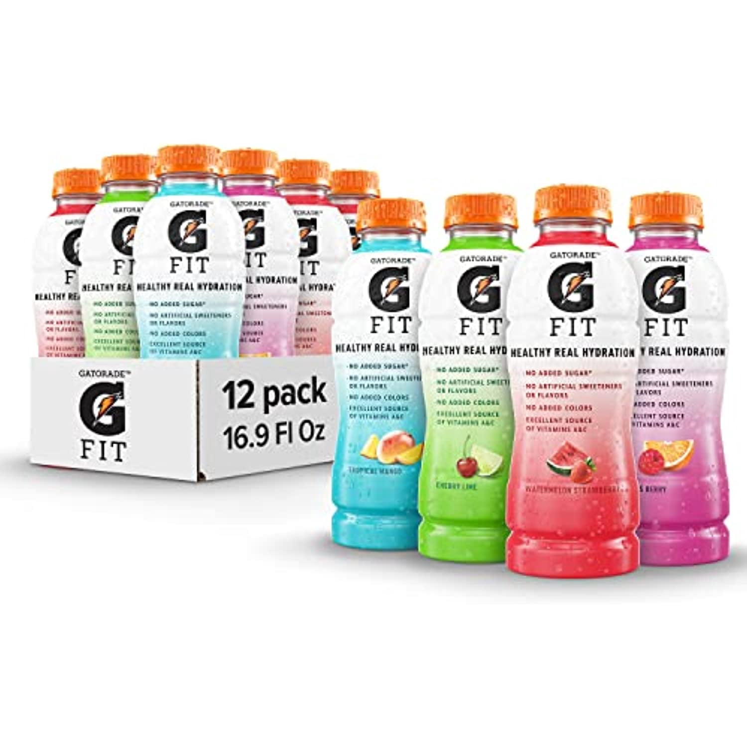 Gatorade Fit Electrolyte Beverage, Healthy Real Hydration, 4 Flavor ...