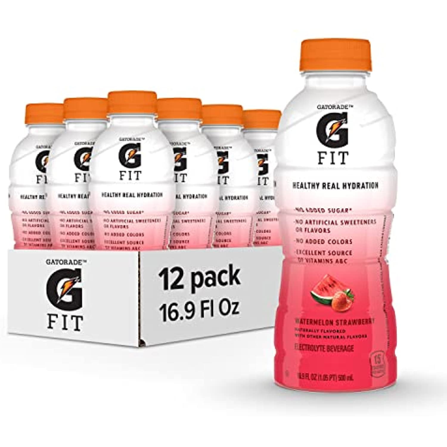 Gatorade Fit Electrolyte Beverage, Sugar-Free, Vitamins, Watermelon ...