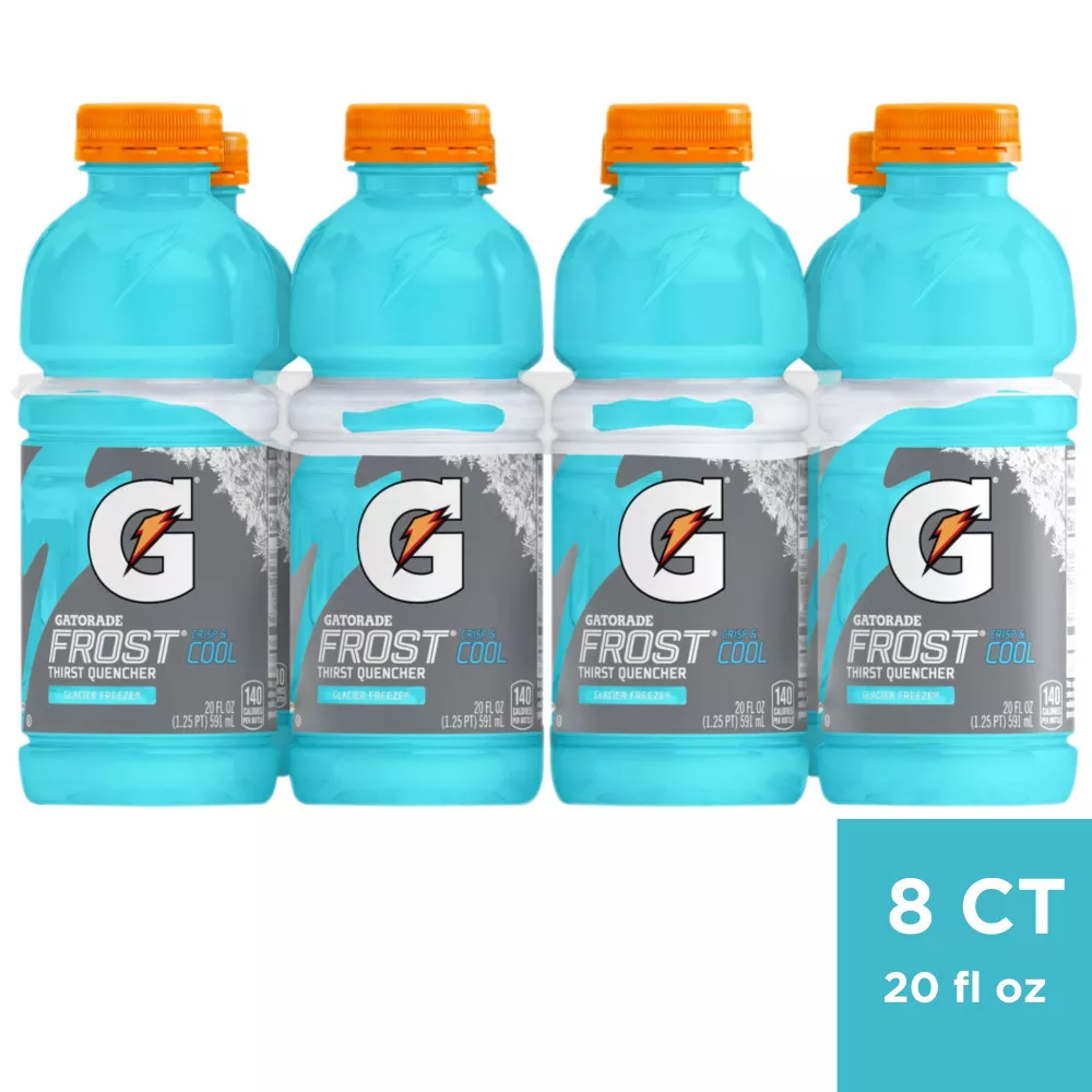 Gatorade Frost Glacier Freeze Sports Drink - 8pk/20 fl oz Bottles ...