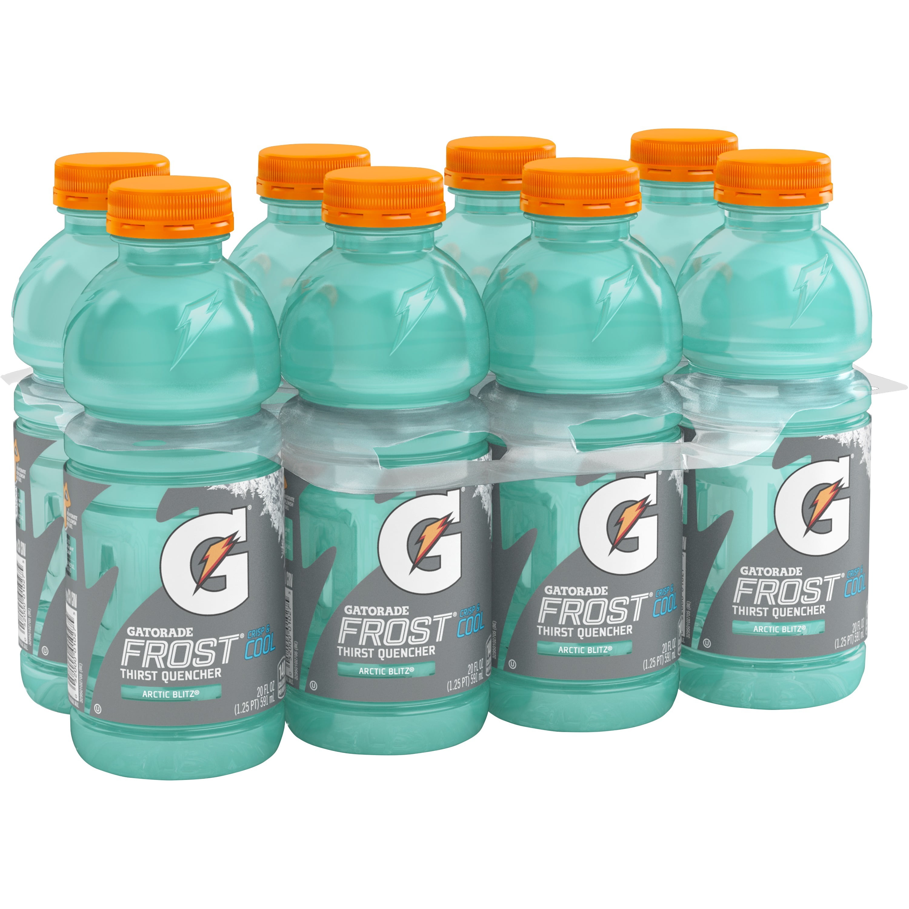 Gatorade Frost Thirst Quencher Arctic Blitz Sports Drink, 20 fl oz, 8 ...