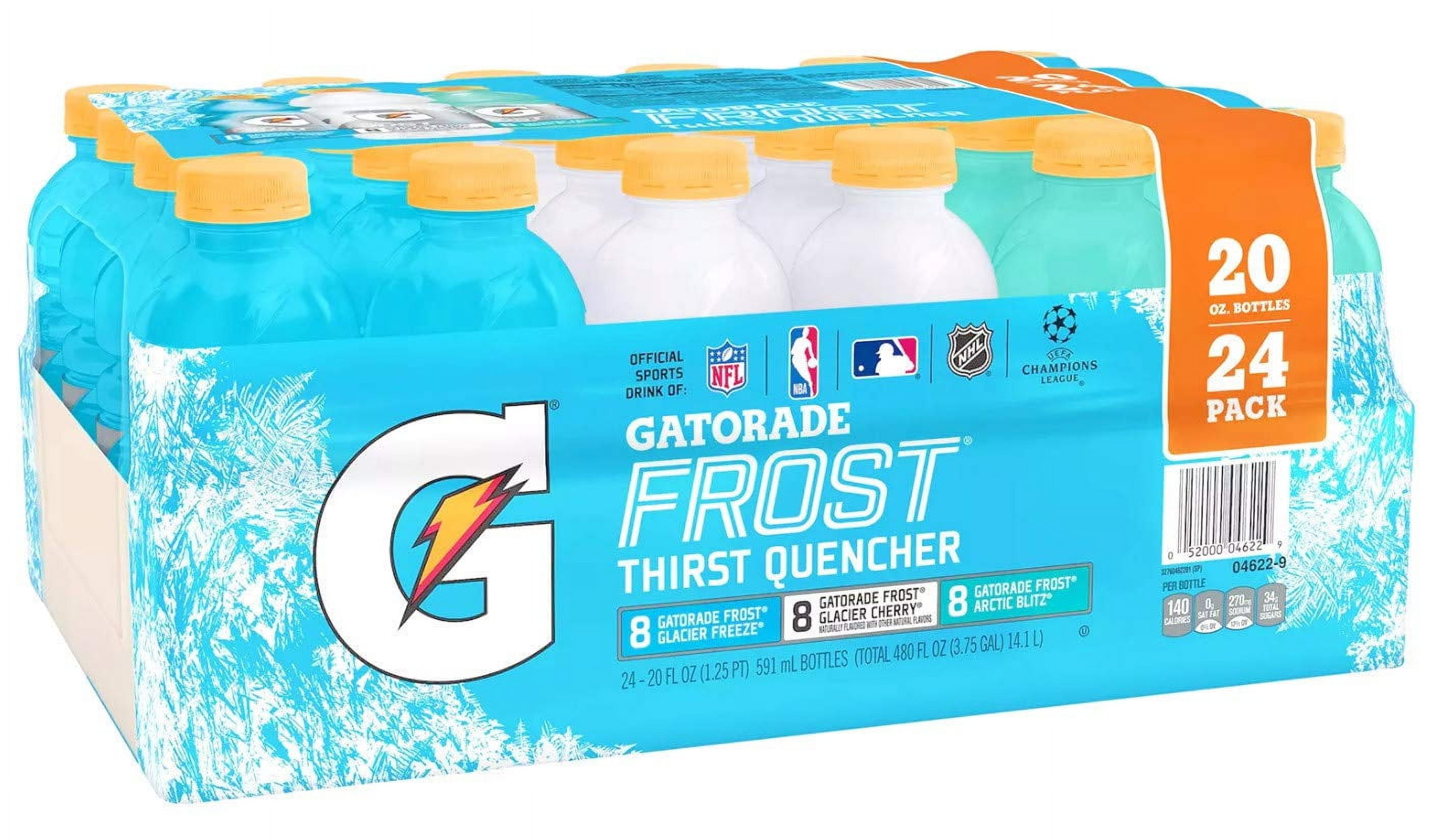 Gatorade Frost Thirst Quencher Sports Drink, Variety Pack, 20 fl oz, 24 ...