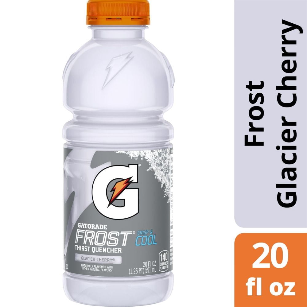 Gatorade Frost White Glacier Cherry Sports Drink Bottle 20 fl oz - Pack ...