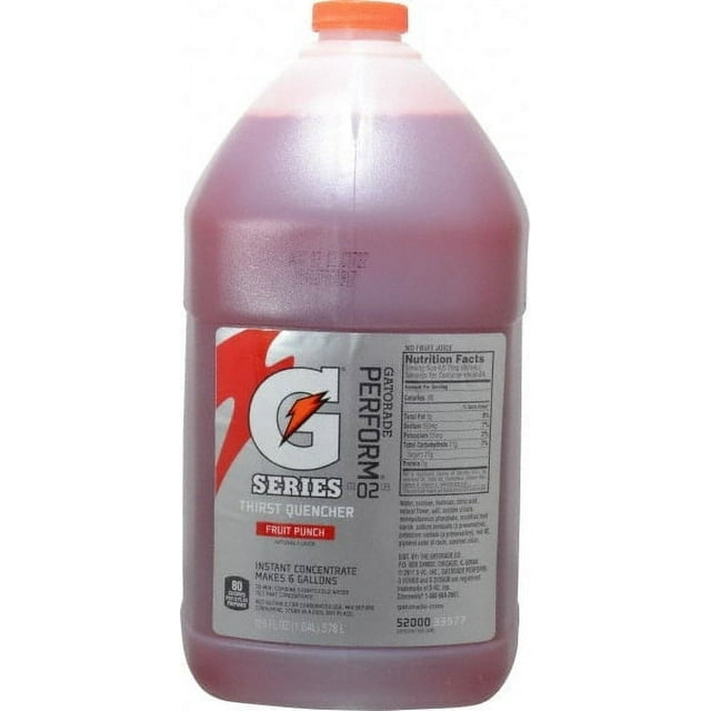 Gatorade Fruit Punch Flavored Sports Drink, 1 Gallon Concentrate Makes ...