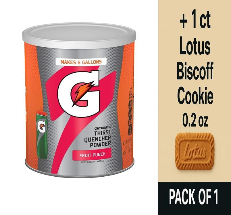 Gatorade Fruit Punch Thirst Quencher Powder 51 oz - Pack of 1 & Lotus ...