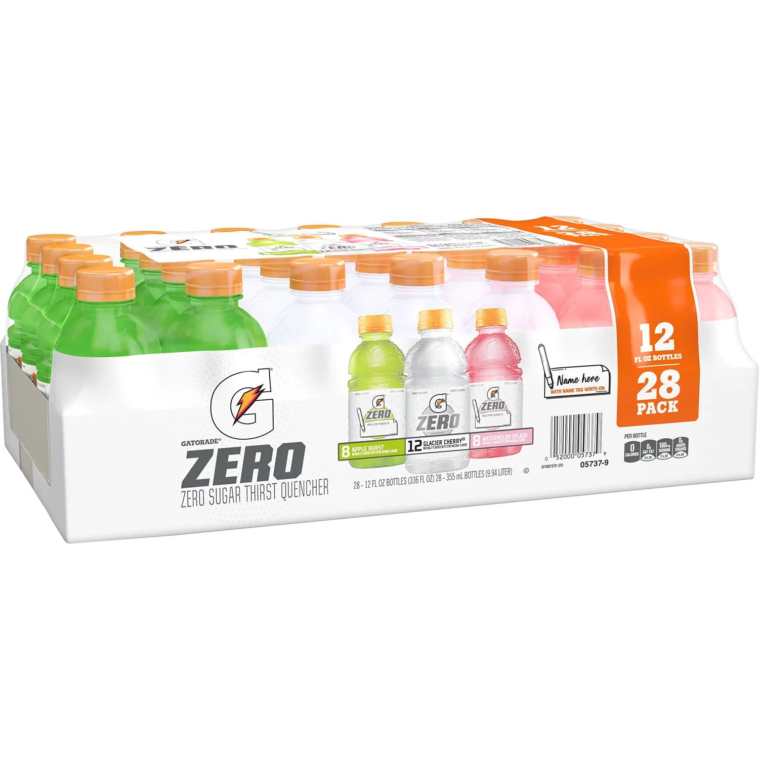 Gatorade G Zero Splash Variety Pack, 12 fl oz, 28 Pack, Electrolytes ...