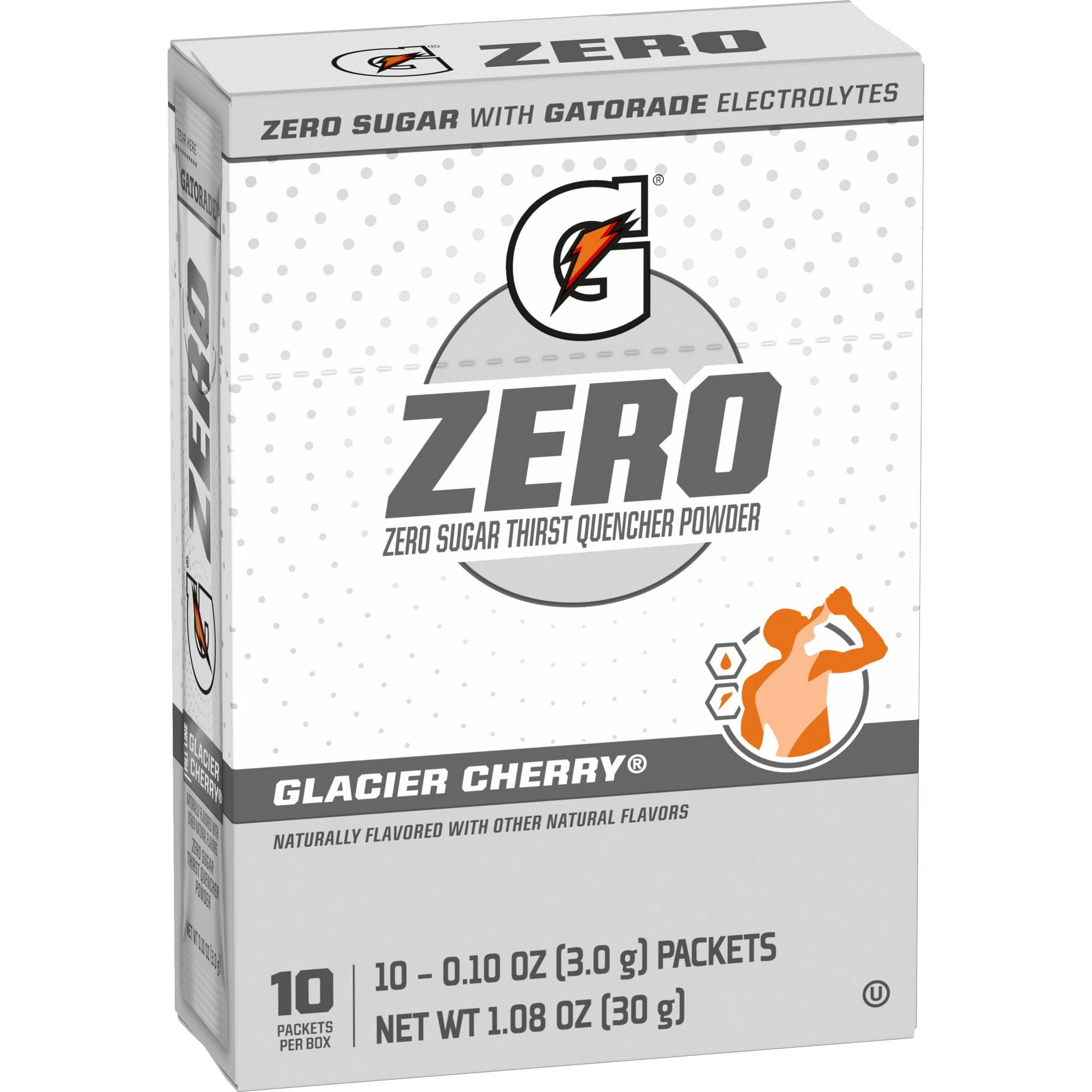 Gatorade G Zero Sports Drink Glacier Cherry, Powdered Energy Drink Mix ...