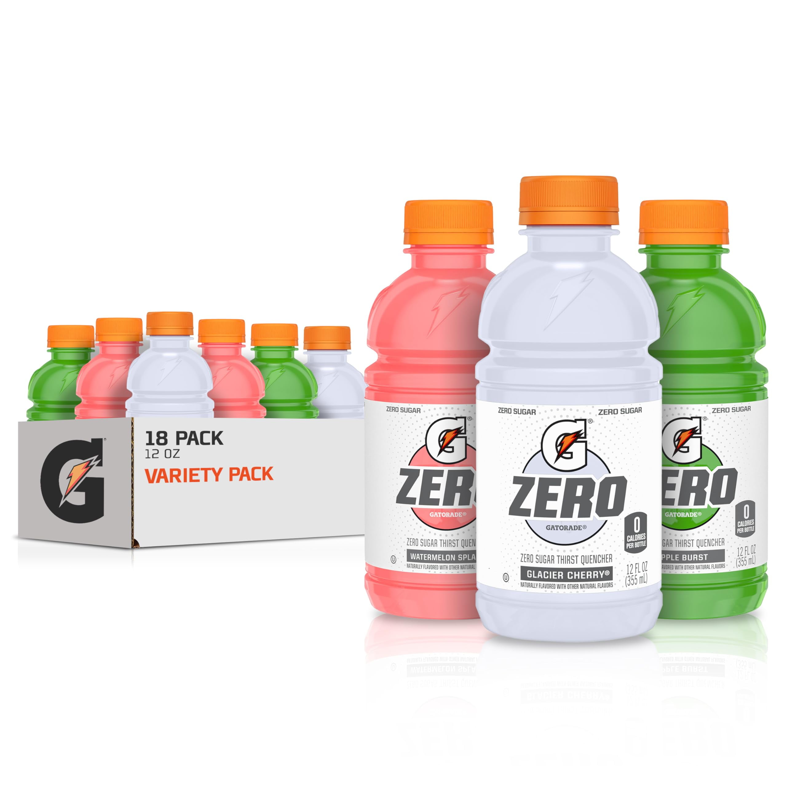 Gatorade G Zero Sports Drink Variety Pack, Glacier Cherry, Watermelon ...