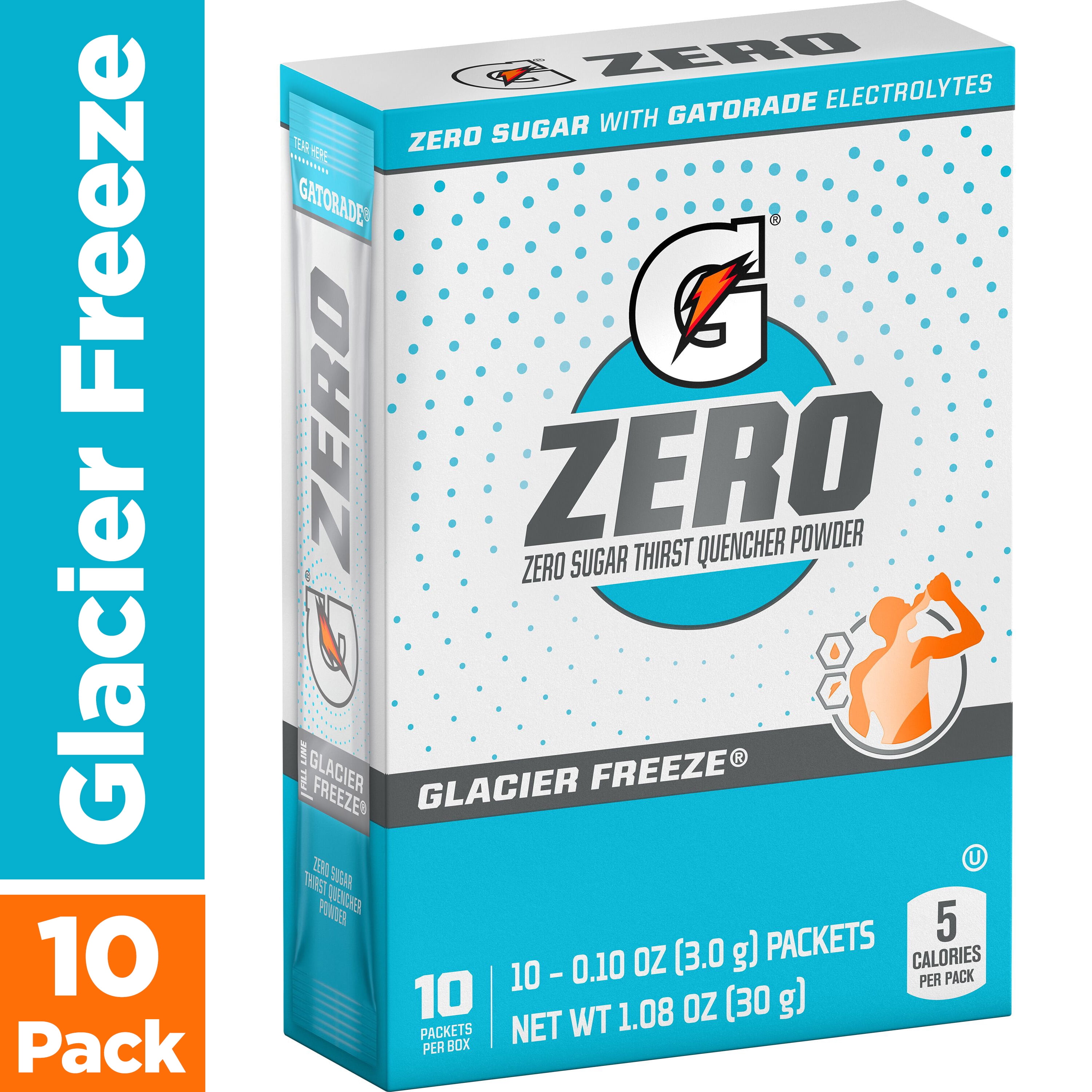 Gatorade G Zero Sugar Glacier Freeze, Powdered Thirst Quencher Drink Mix, 0.10 oz - Walmart ...