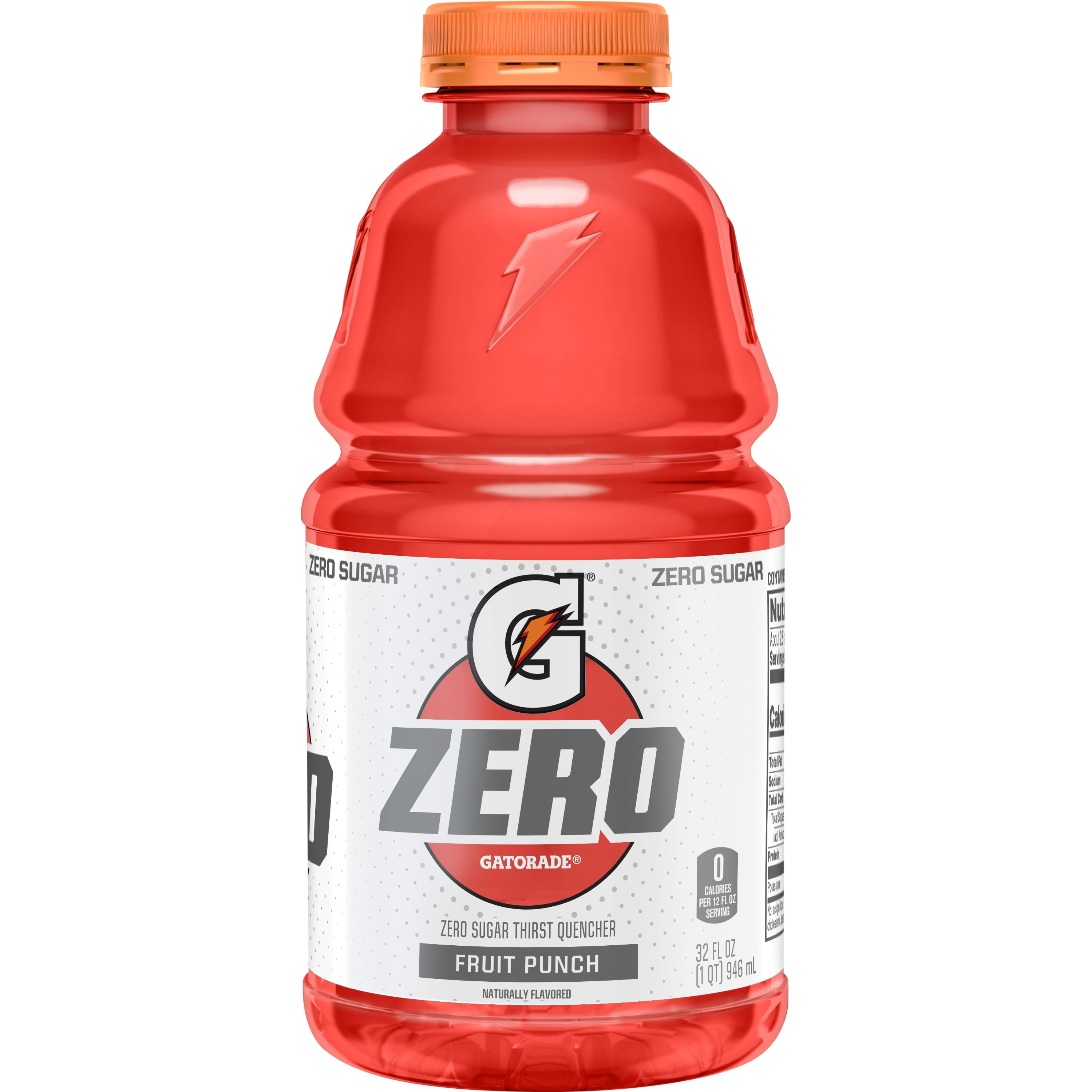 Gatorade G Zero Sugar Thirst Quencher Fruit Punch Sports Drink, 32 oz, 1 Count Bottle - Walmart.com