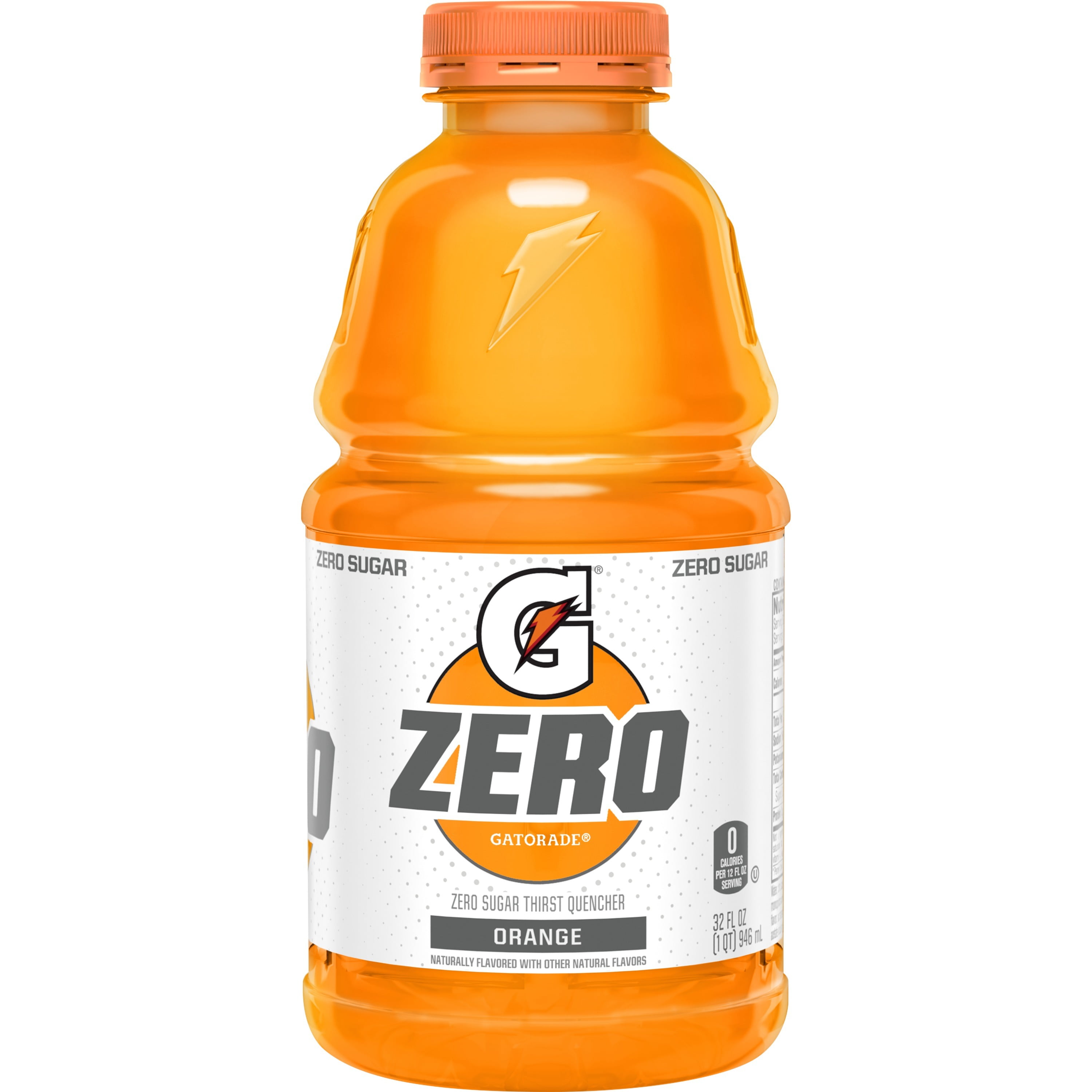Gatorade G Zero Sugar Thirst Quencher Orange Sports Drink, 32 fl oz, 1 ...
