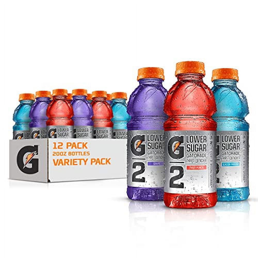 Gatorade G2 Thirst Quencher Sports Drink, Variety Pack, 20oz Bottles ...