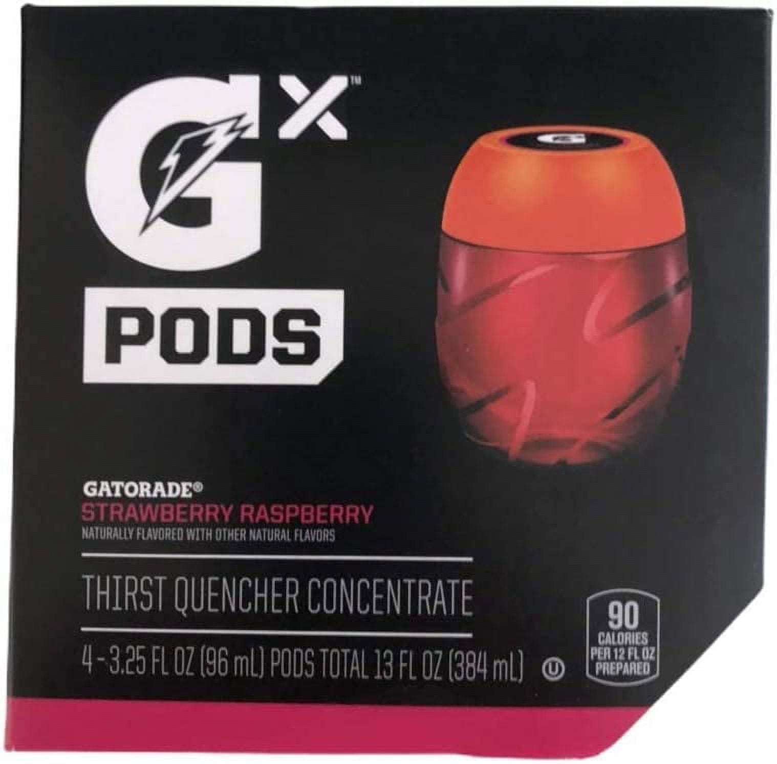 Gatorade GX Pods, Strawberry Raspberry Flavor Drink, 3.25oz Pods ...