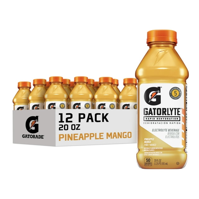 Gatorade Gatorlyte Rapid Rehydration Electrolyte Beverage, Pinapple ...