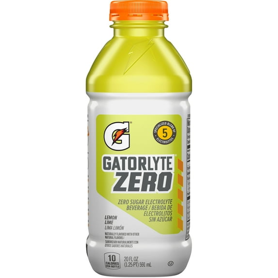 Gatorade Gatorlyte Zero Sugar, Lemon Lime Electrolyte Sports Drink, 20 ...