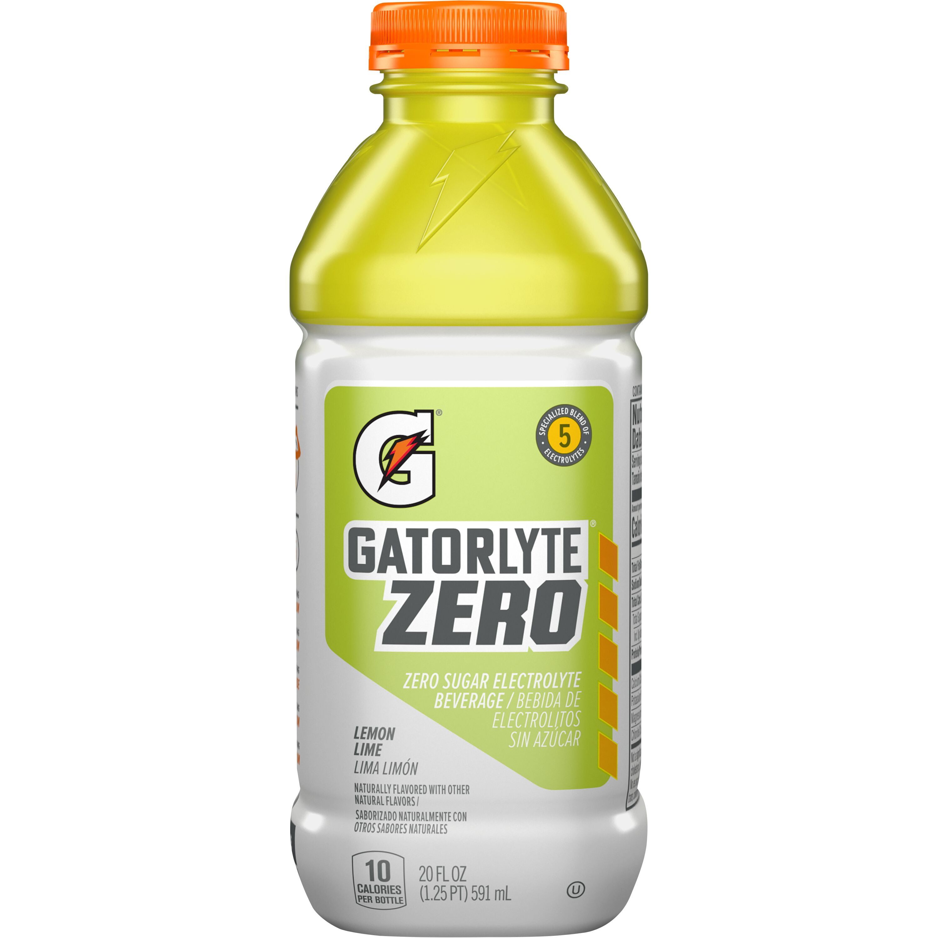 Gatorade, Gatorlyte Zero Electrolyte Beverage, Lemon Lime, 20 fl oz, 1 ...