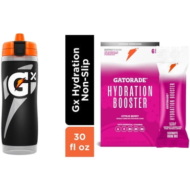 Gatorade GX Montage Water Bottles, 30 oz, 2-Pack, Blue, Compatible with ...