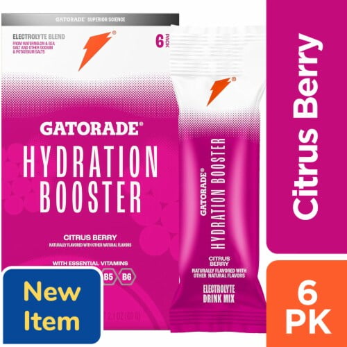 Gatorade Hydration Booster Citrus Berry Electrolyte Drink Mix 6 pk / 0. ...