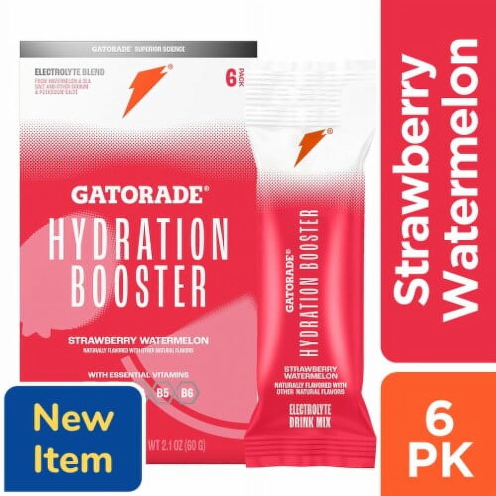 Gatorade Hydration Booster Strawberry Watermelon Electrolyte Drink Mix ...