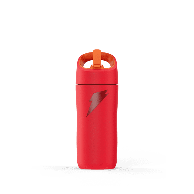 Gatorade Kid's Rookie Red Water Bottle with Straw Cap, (12oz ...