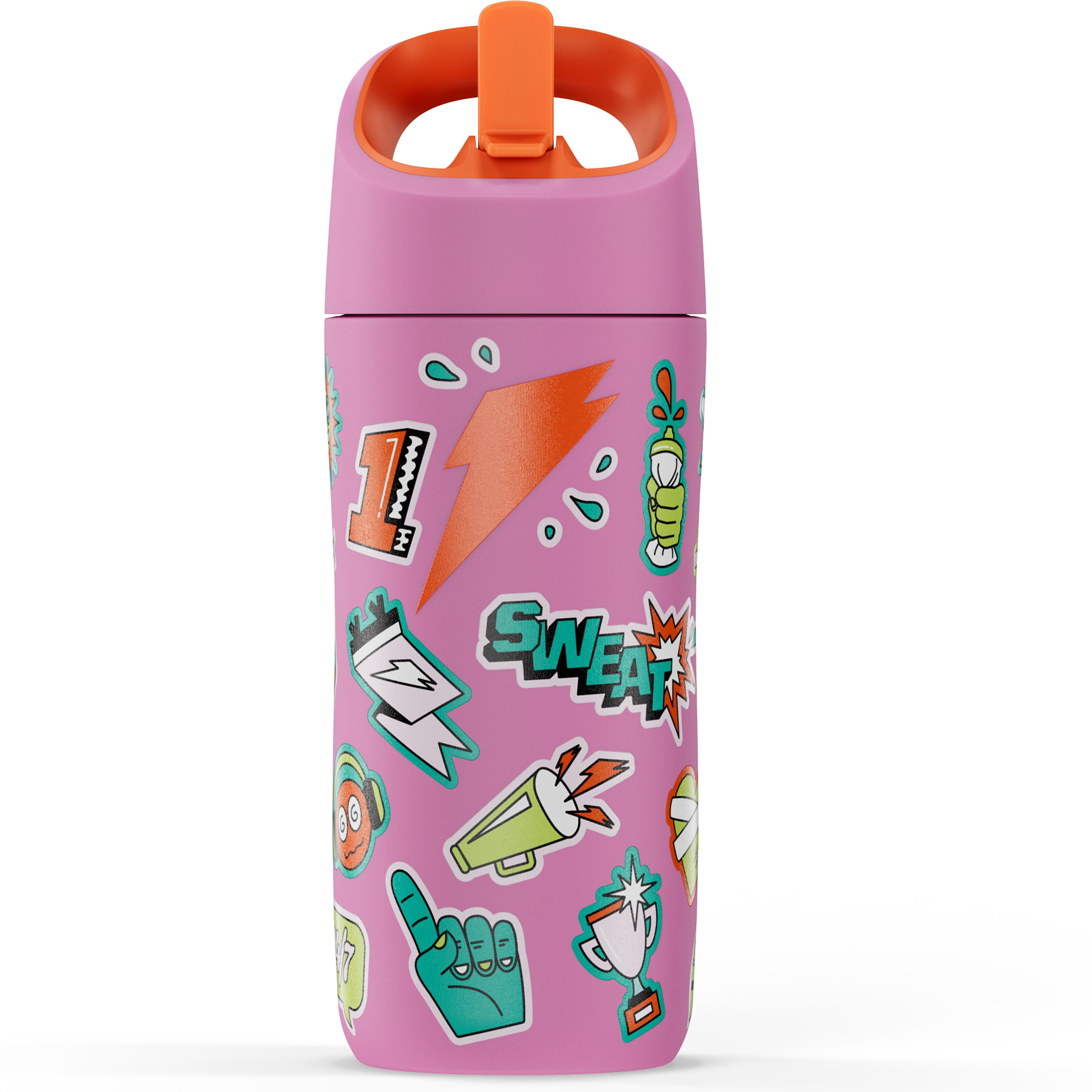 Gatorade Kid's Rookie Stainless Steel Water Bottle, Stickered Pink, 12 ...